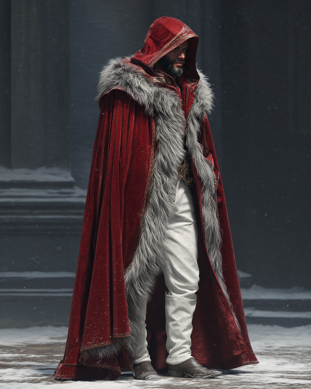 Men's Christmas Party Cape Coat 7515