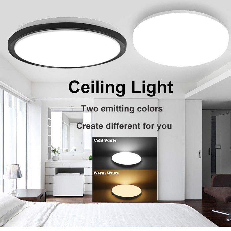 Led Ceiling Lights Modern LED Ceiling Lamp Light 15W 20W 30W 50W Cold ...
