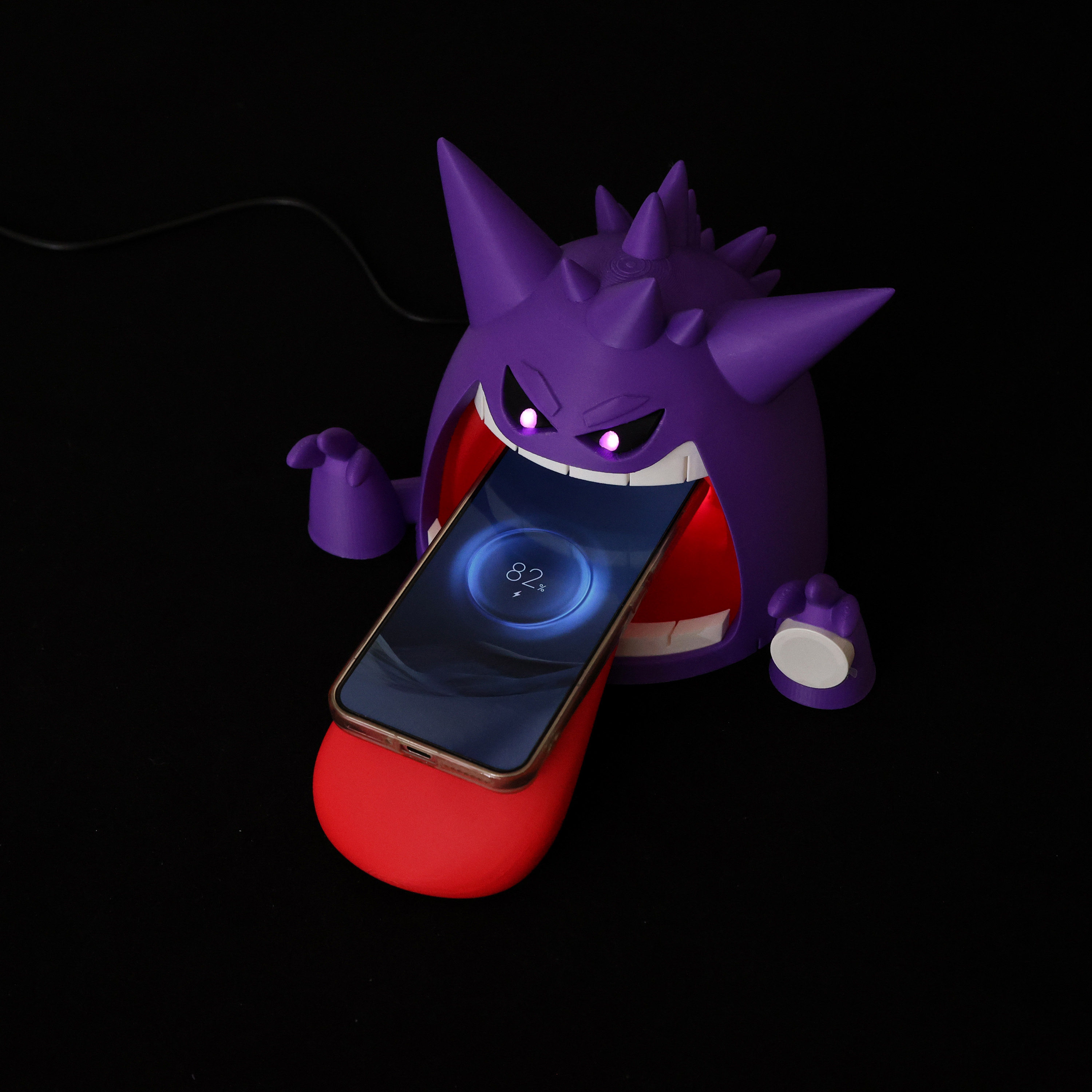 Gengar Wireless Charger – 3-in-1 Fast Charging Dock