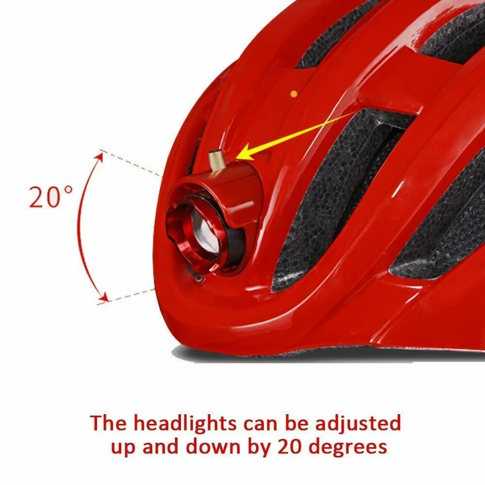 Bicycle Warning Light Alarm Helmet
