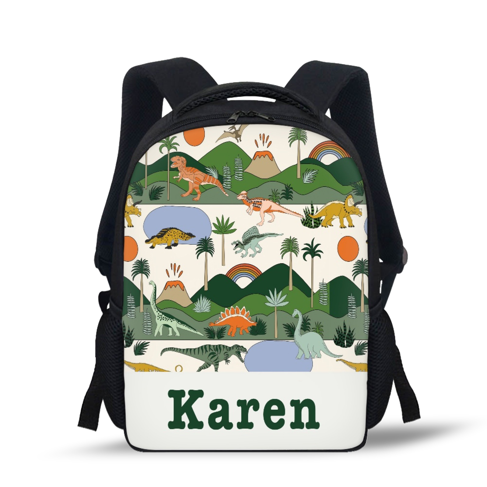 Custom Name Schoolbag Forest Park Backpack Personalized School Bag for Kids