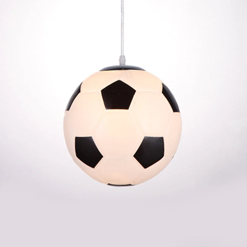 Modern Football Basketball Globe Glass Ball Pendant Lights Led Sport ...