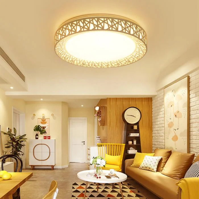 LED Ceiling Light Bird Nest Round Lamp Modern Fixtures For Living Room ...