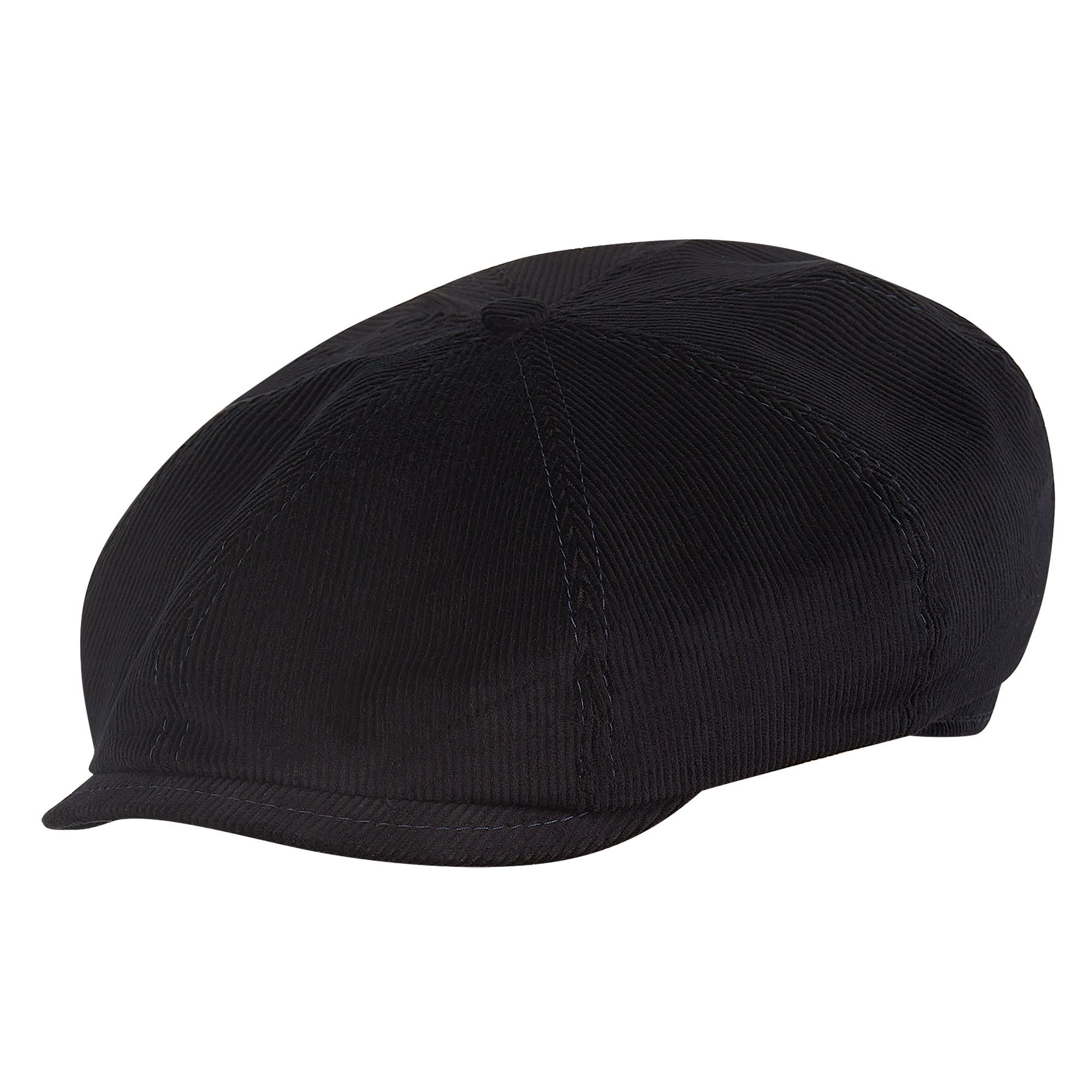 SHELBY Cotton Corduroy 8 Panels Peaky Blinders Cap Black