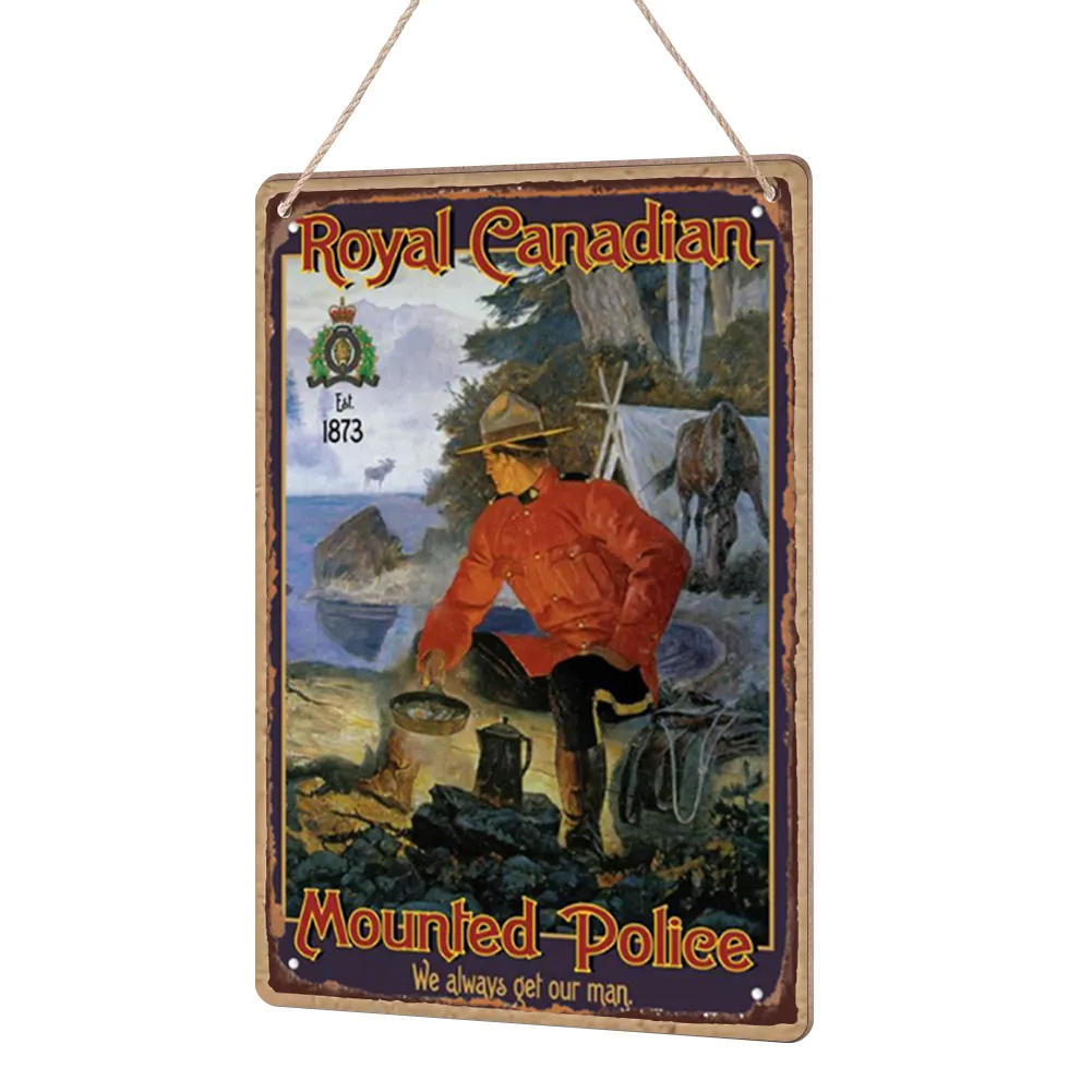Royal Canadian Mounted Police - Wooden Signs(12*16Inch)
