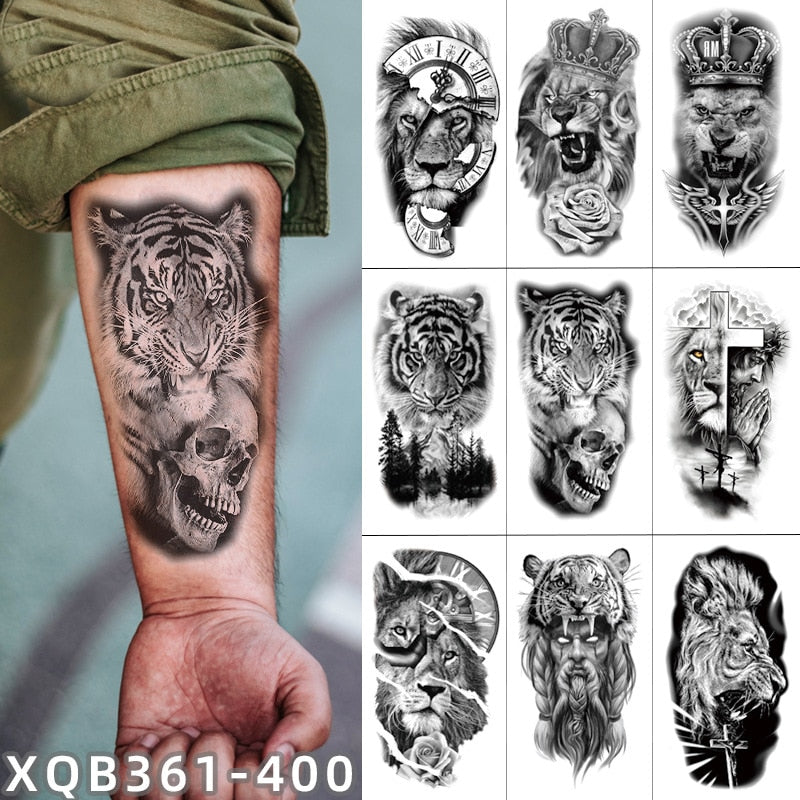 40 Designs Tattoo Stickers Waterproof Lasting 15 Days Arm Tattoo ...