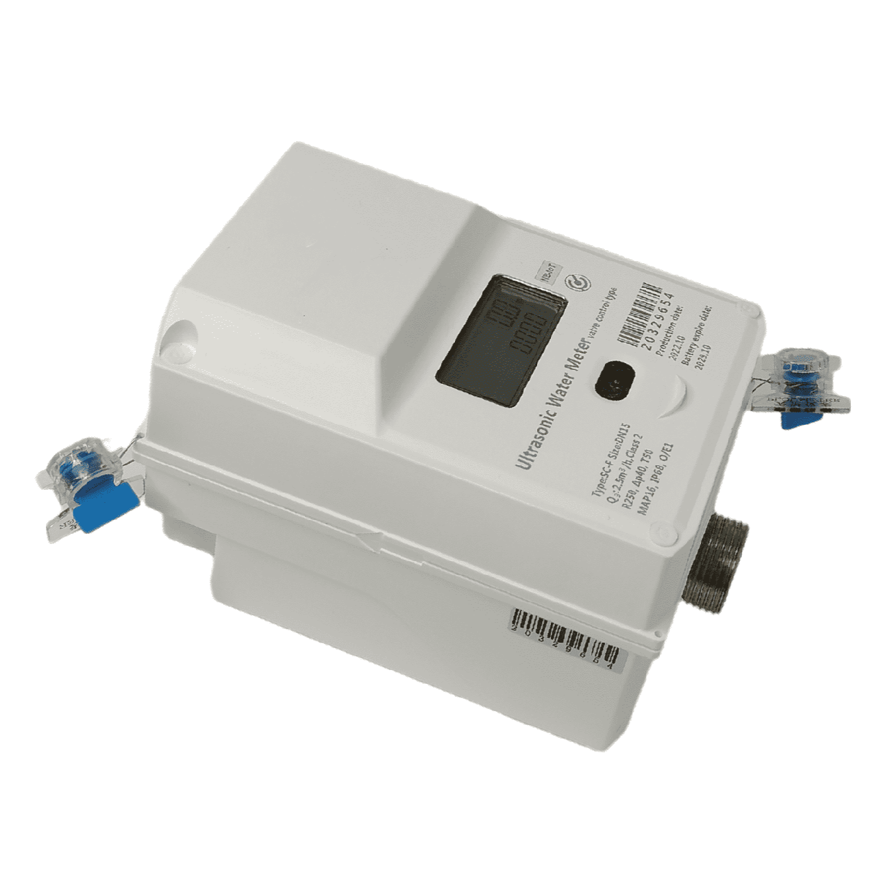 Ultrasonic water meter with valve controlled intelligent water meter NB ...