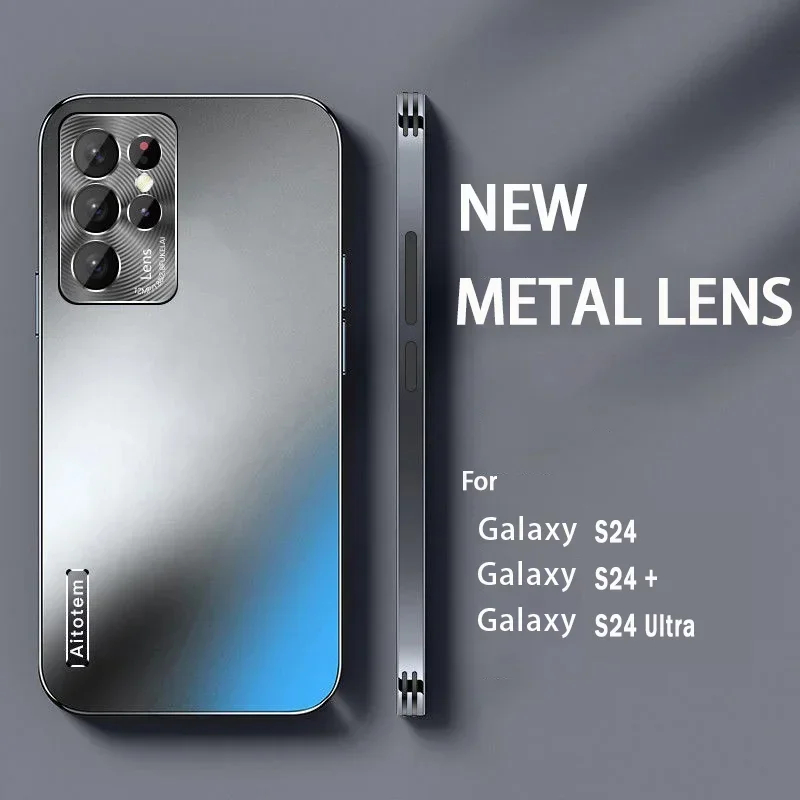 Samsung matte plus metal lens protection shockproof back case