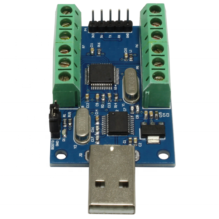 USB Interface 10 Channel 12 Bit ADC Converter Data Acquisition Module ...