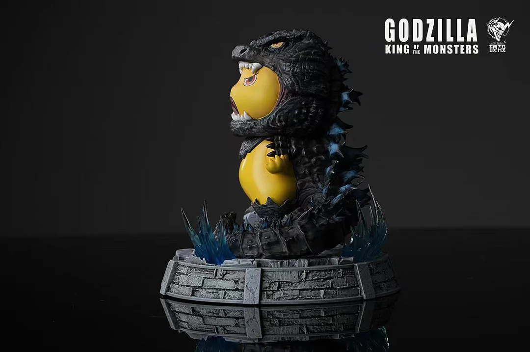 King of The Monsters Godzilla Cosplay Pikachu - Pokemon Godzilla Resin ...