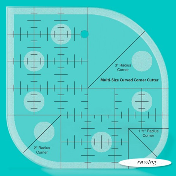 Curved Corner Cutter Quilt Ruler