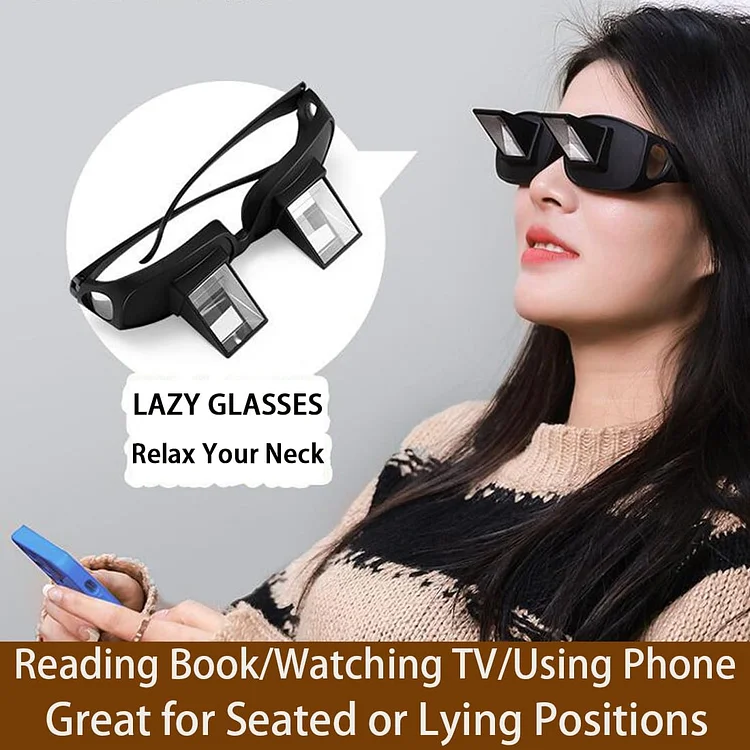 Lazy Eyeglasses Lazy Reading Glasses HD Eyeglasses Prismatic Periscope ...