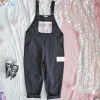 CREAM STRAWBERRY PRINT OVERALLS