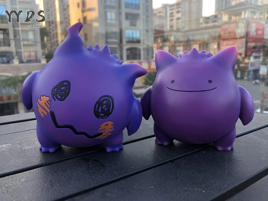12cm & 1/20 Scale World Zukan Mimikyu Cosplay Gengar & Sleeping Gengar ...