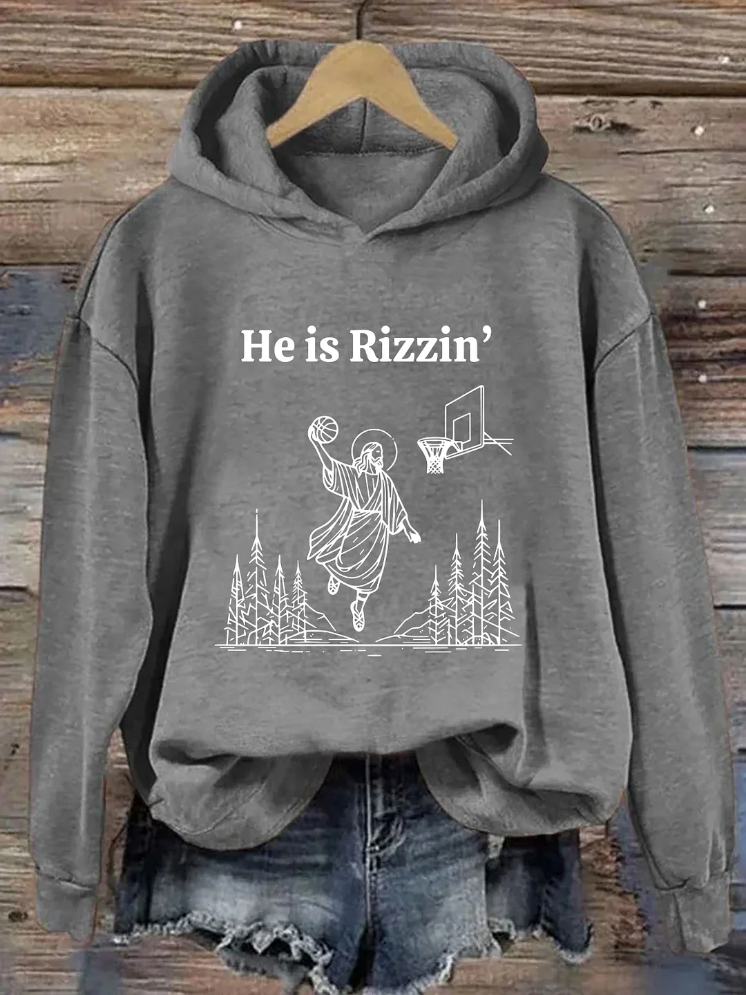 He Is Rizzin' Hoodie