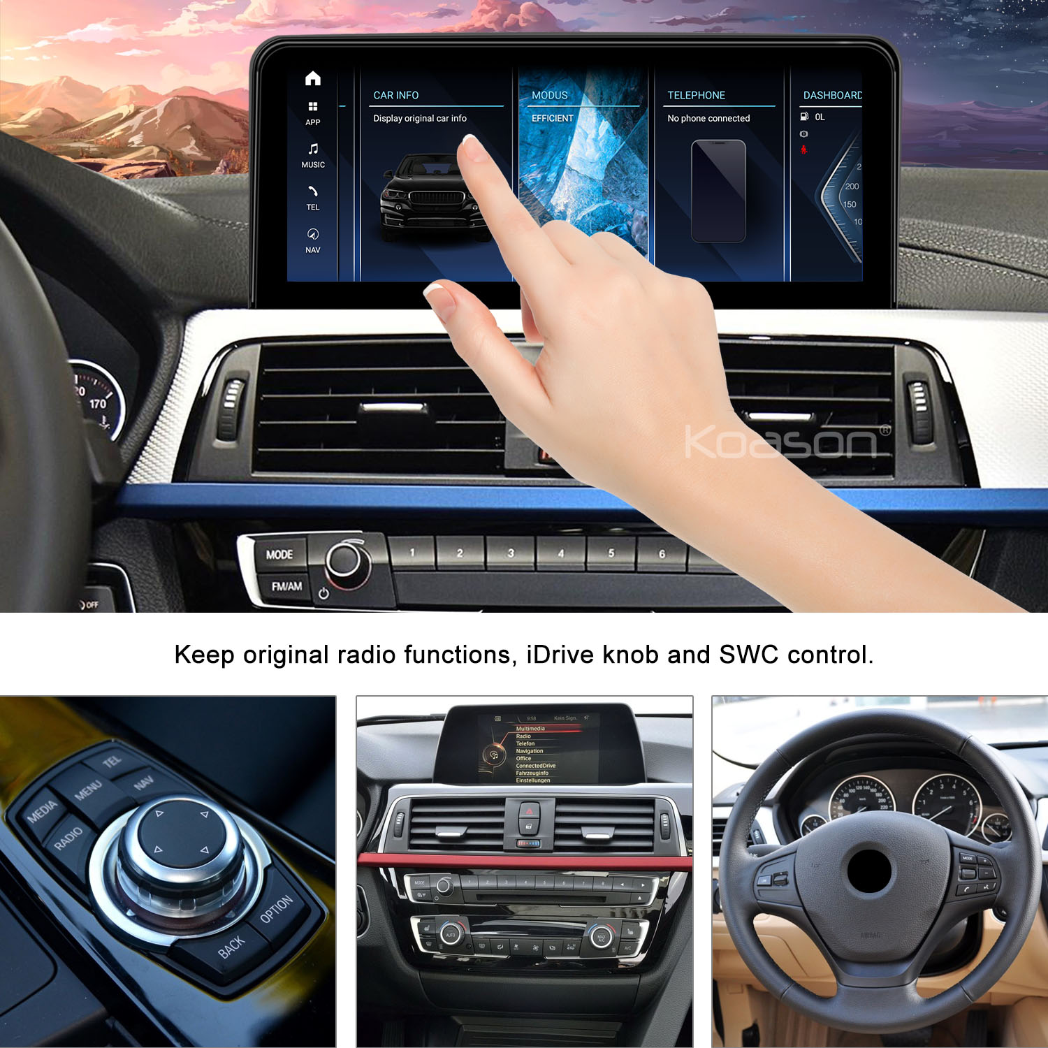 10.25inch Android Display Screen Upgrade Apple CarPlay Android Auto ...