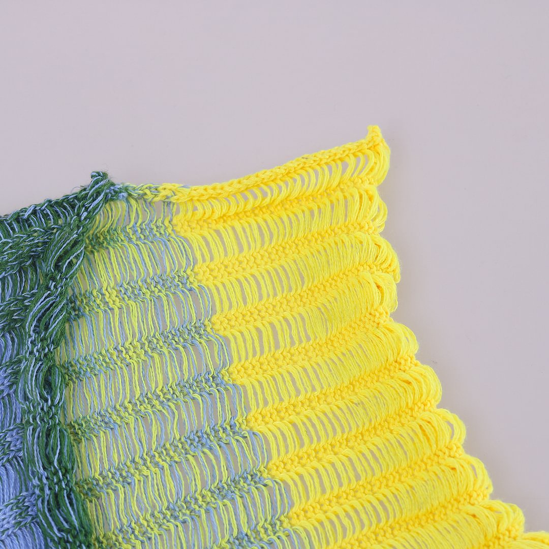 GRADIENT CROCHET TOP