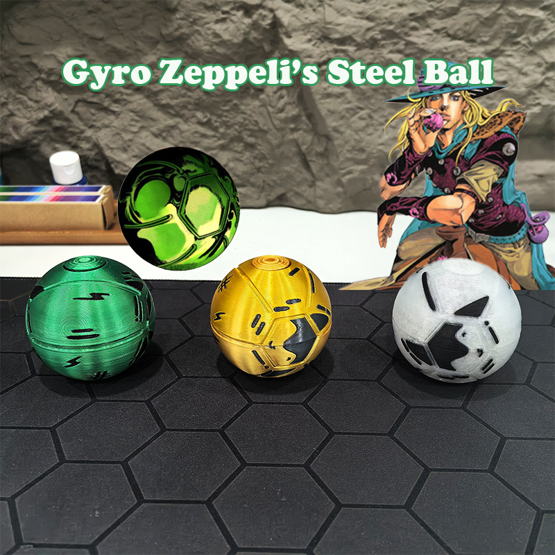 JoJo's Bizarre Adventure Steel Ball Run Gyro Zeppeli Golden Spin Ball