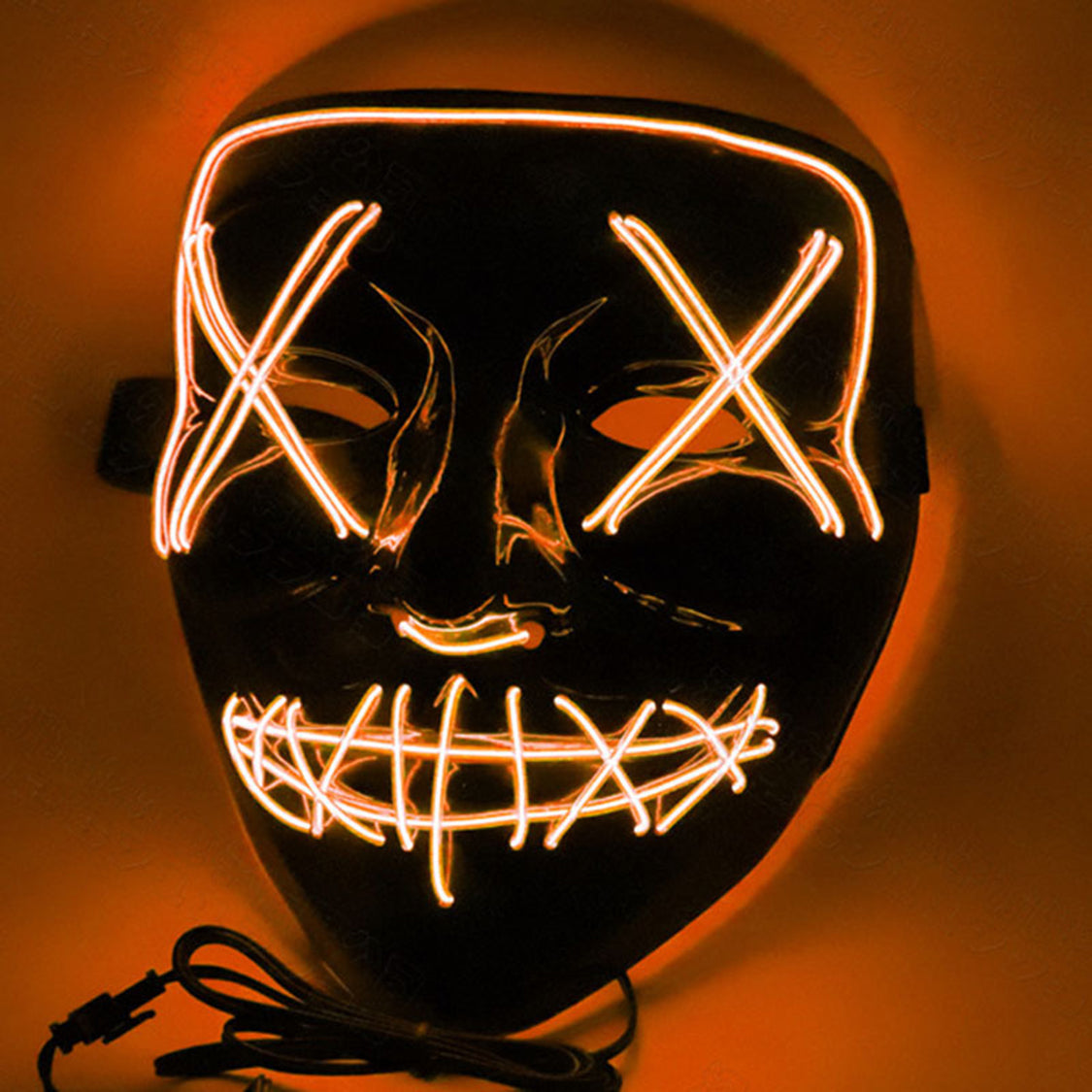 LED Purge Mask Light Up Halloween Masks Pink