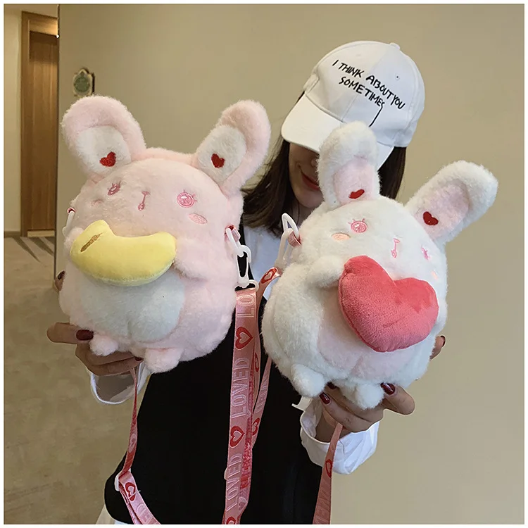 Sweetheart Plush Bunny Shoulder Bag