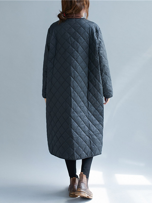 Original Solid Warm Thin Coat - Ladylim