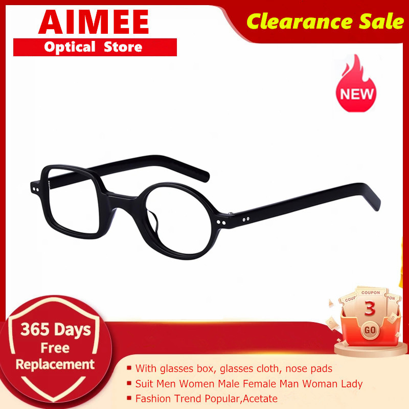 Clearance Handmade Round Square Glasses Frame Men Women Acetate ...