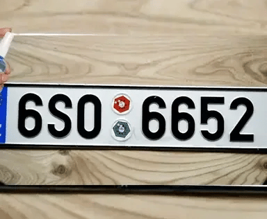 License Plate Reflective Spray