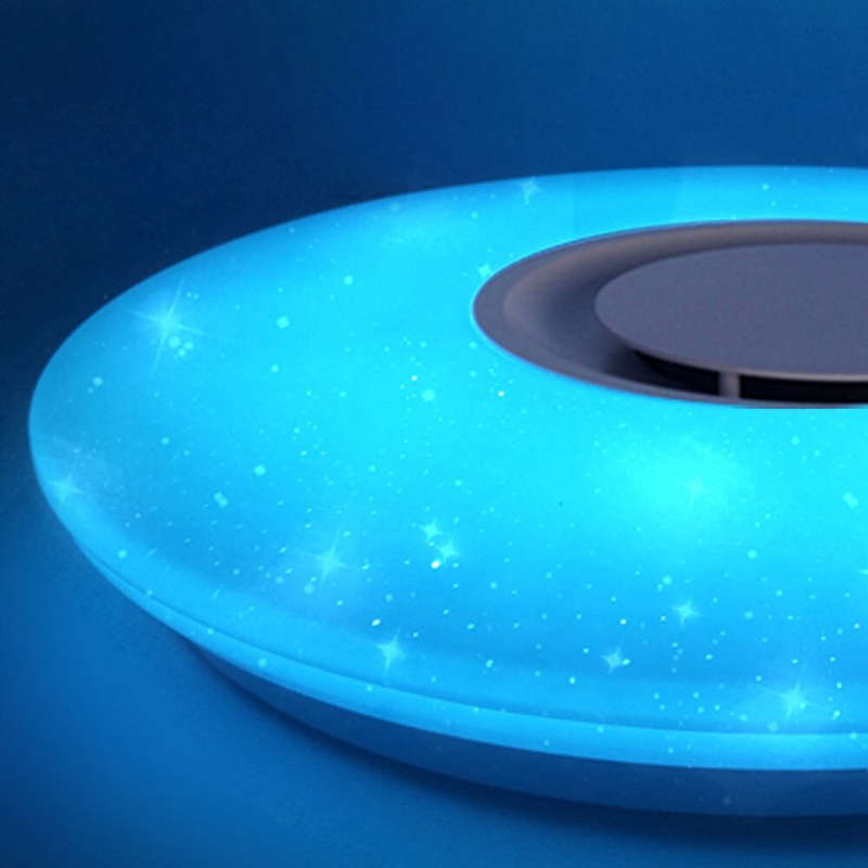 HOT Music Led Ceiling Light Lamp 60W Rgb Flush Mount Round Starlight ...