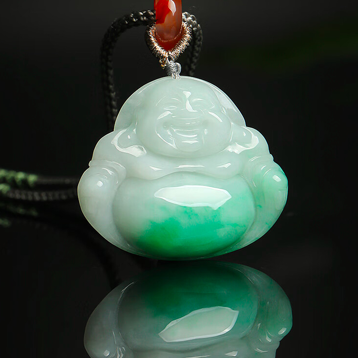 High Standard Exquisite Jade Pendant - Aesthetic Maitreya Buddha ...
