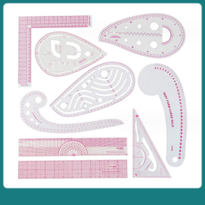 Fashionable And Clear Metric Sewing Ruler Set French CurvePattern ...