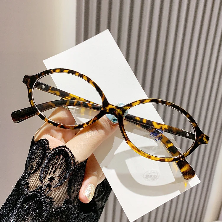 Anti-blue Light Myopia Glasses Eye Protection Oval Small Retro Female ...