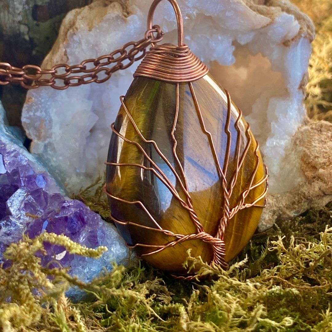 Natural Tiger Eye - Tree of Life Collection