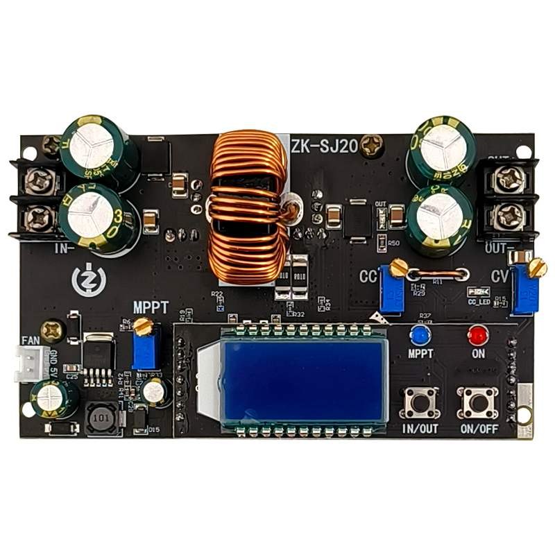 Zk-SJ20 300W High Power Boost Power Module Supports Solar MPPT Input 7V ...