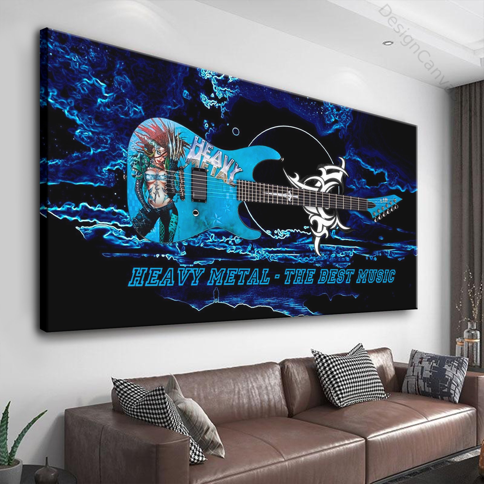ESP LTD Heavy Metal 1 Electric Guitar Canvas Wall Art | Framed & Ready ...