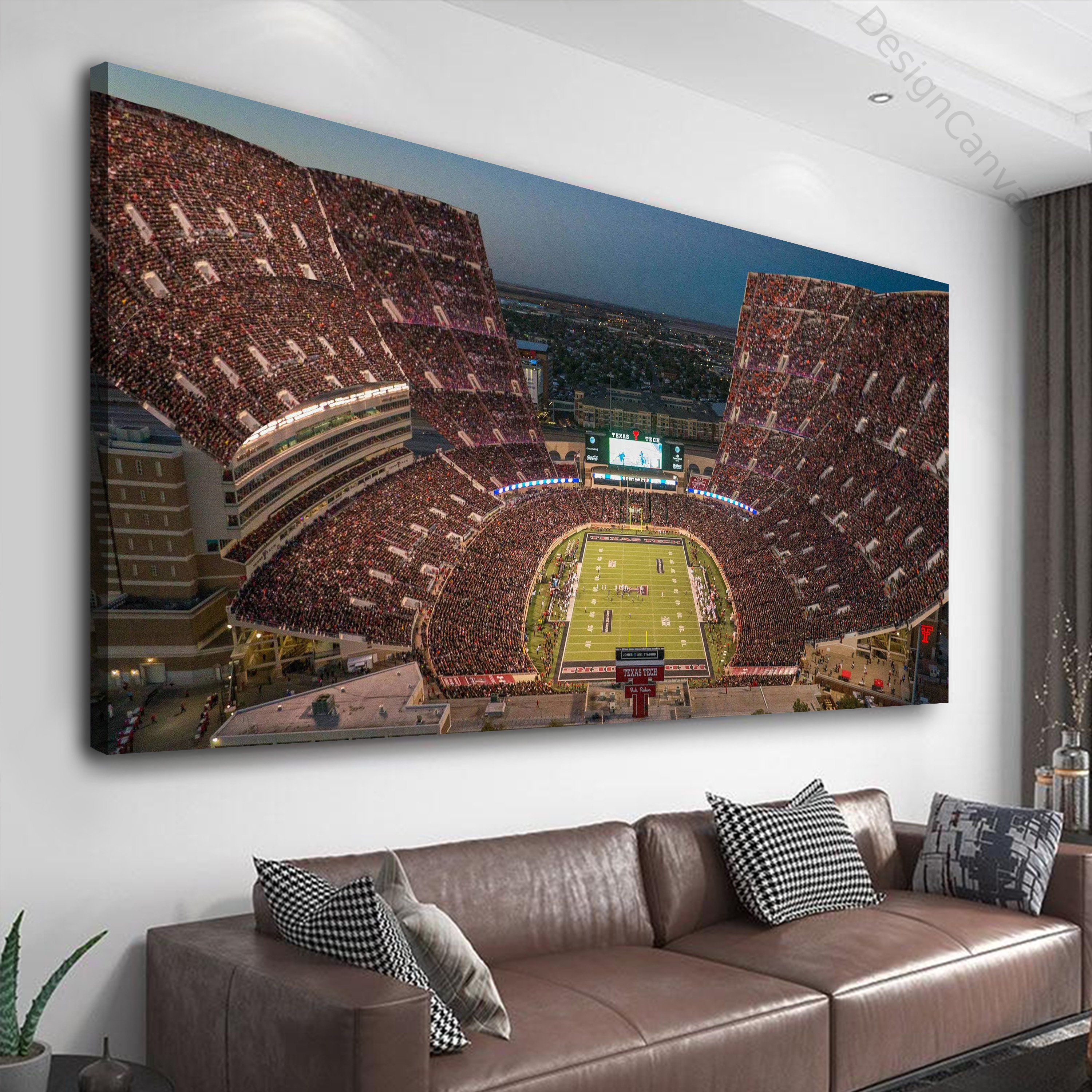 Jones AT&T Stadium Canvas | Texas Tech Red Raiders Decor