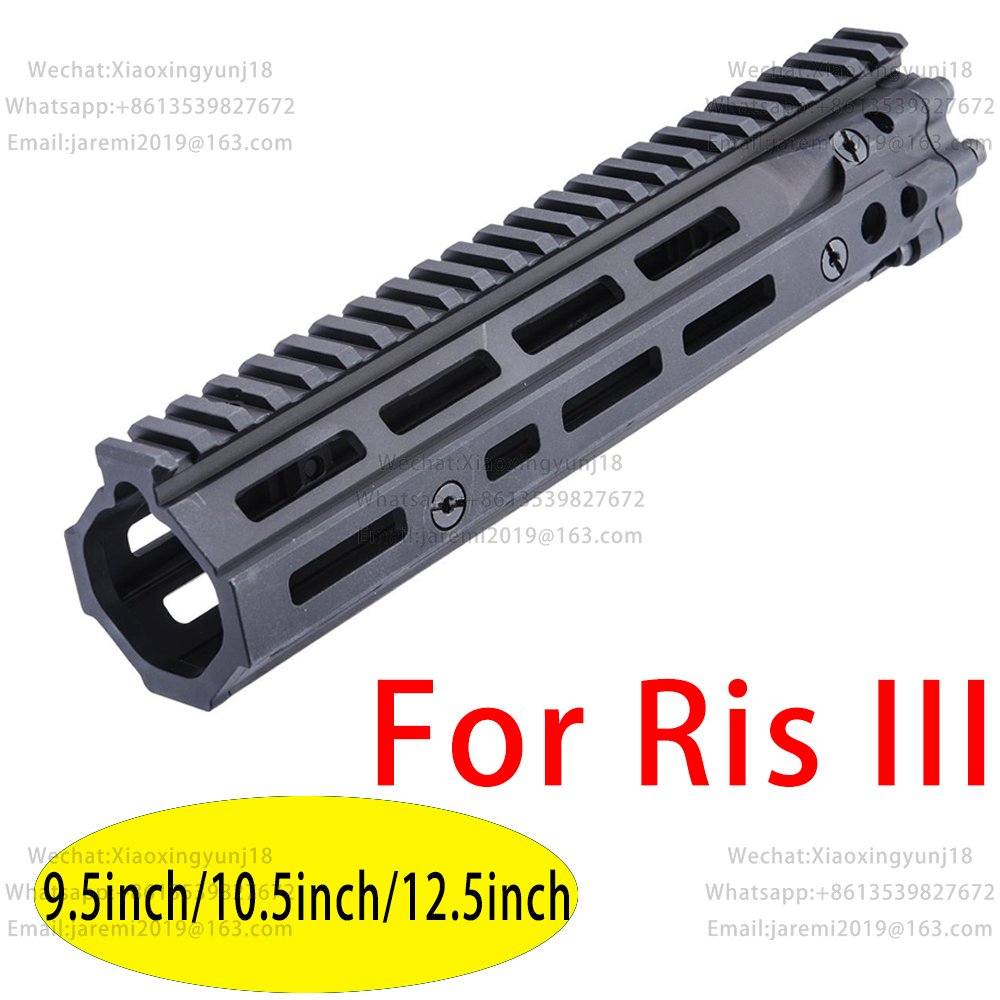 For Ris III Metal Handguard Rail Airsoft AEG - 9.5inch/10.5inch/12.5inch