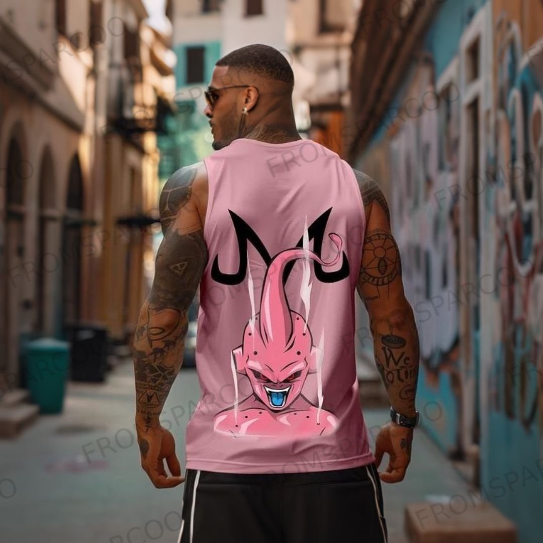 FROMSPARCOO Casual Animation Design Print Tank Top
