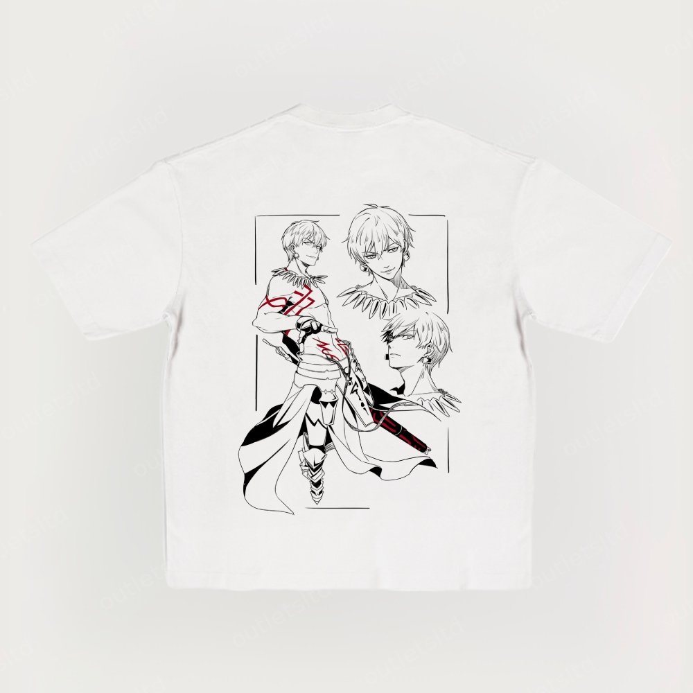 Unisex Casual Cotton Anime Printed T-Shirt