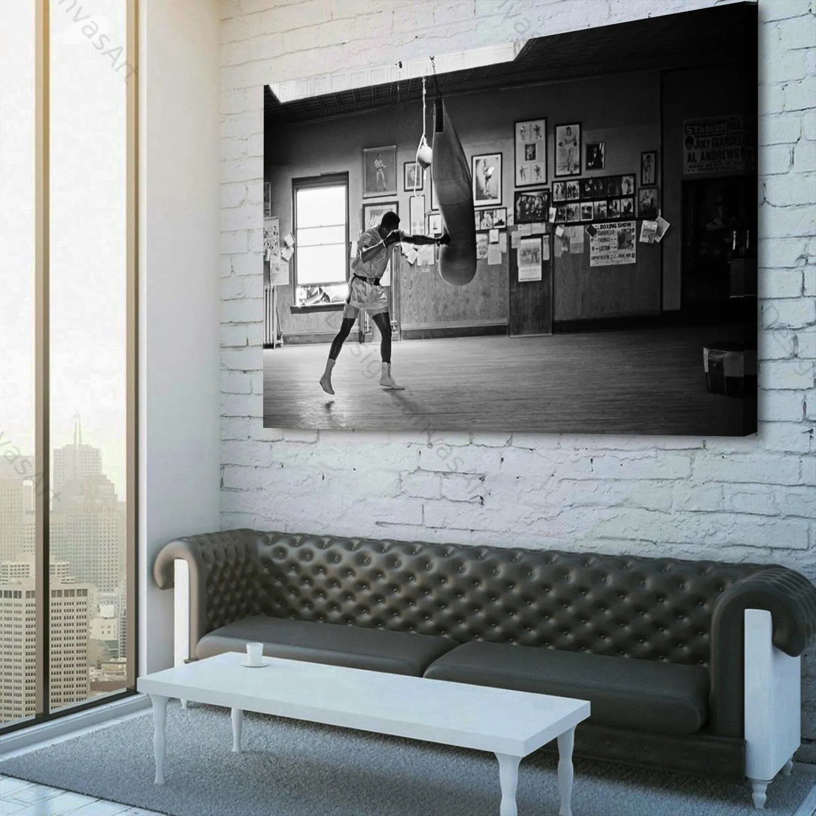 Muhammad Ali: Daily Routine Canvas Wall Art | Perfect Gift for Boxing Fans