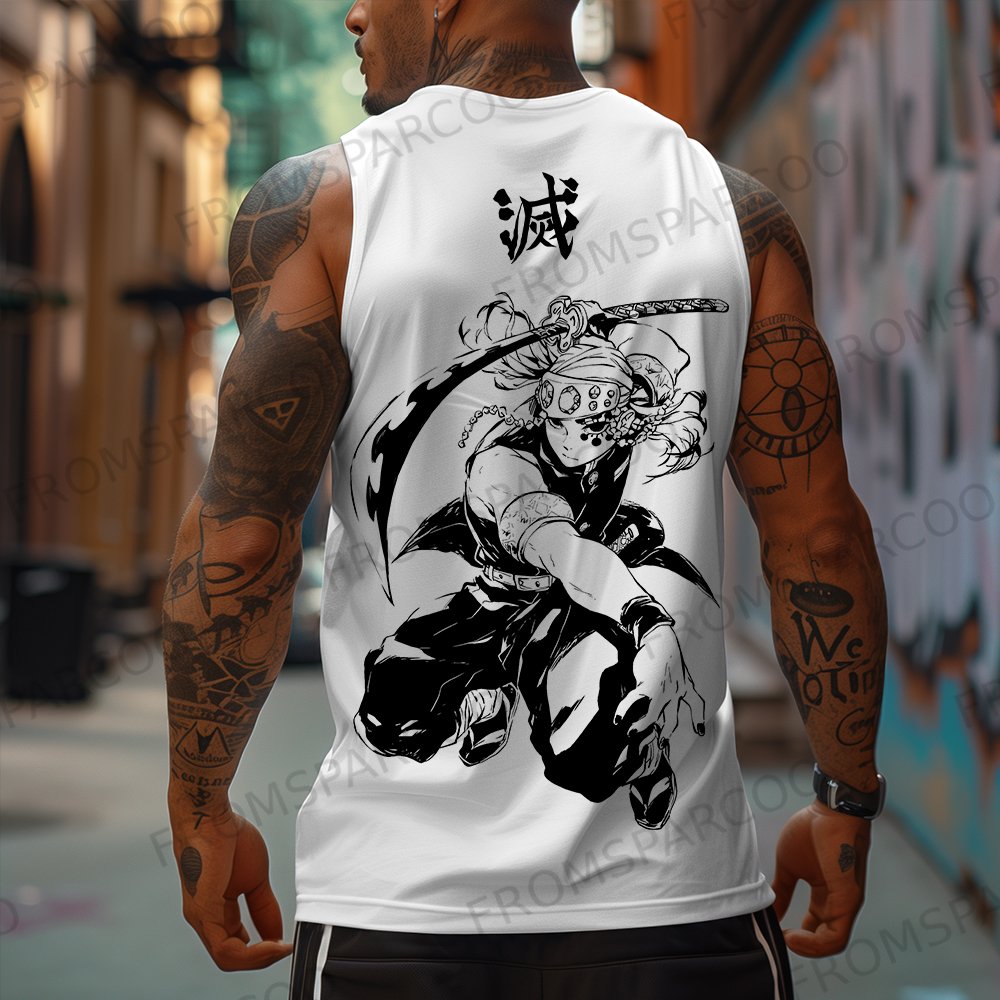 Casual Anime Fitness Tank Top