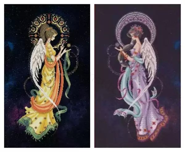 [PDF Manual]Cross Stitch Drawings PDF Redesign XSD SAGA Sun Moon Fairy 2PCS