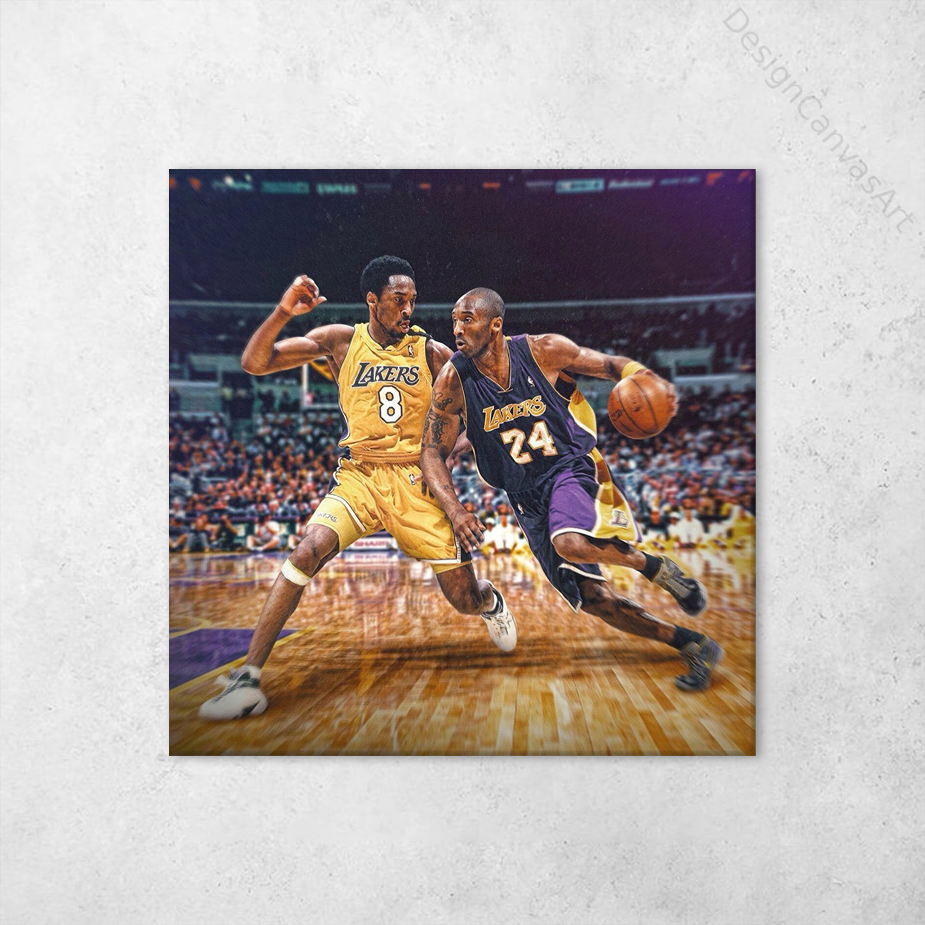Kobe 8 vs 24 Canvas Art | The Evolution of The Mamba
