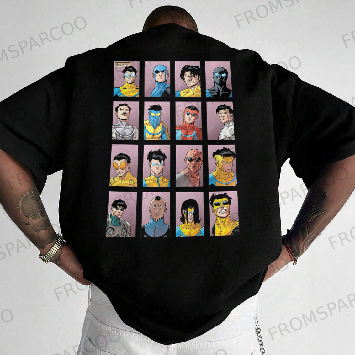 Invincible Casual Anima Design Short Sleeves T-shirt