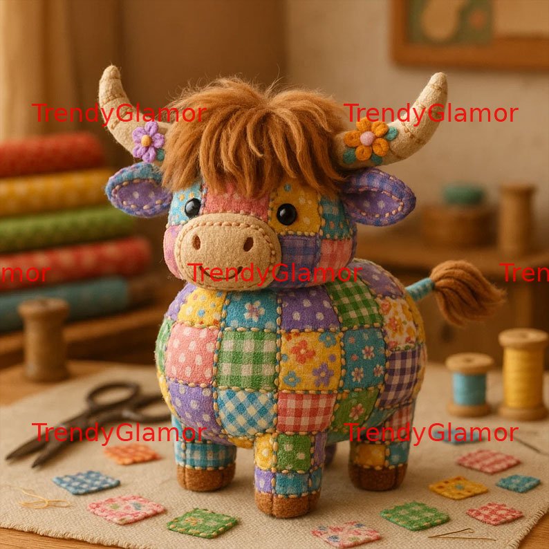 Patchwork Highland Cow