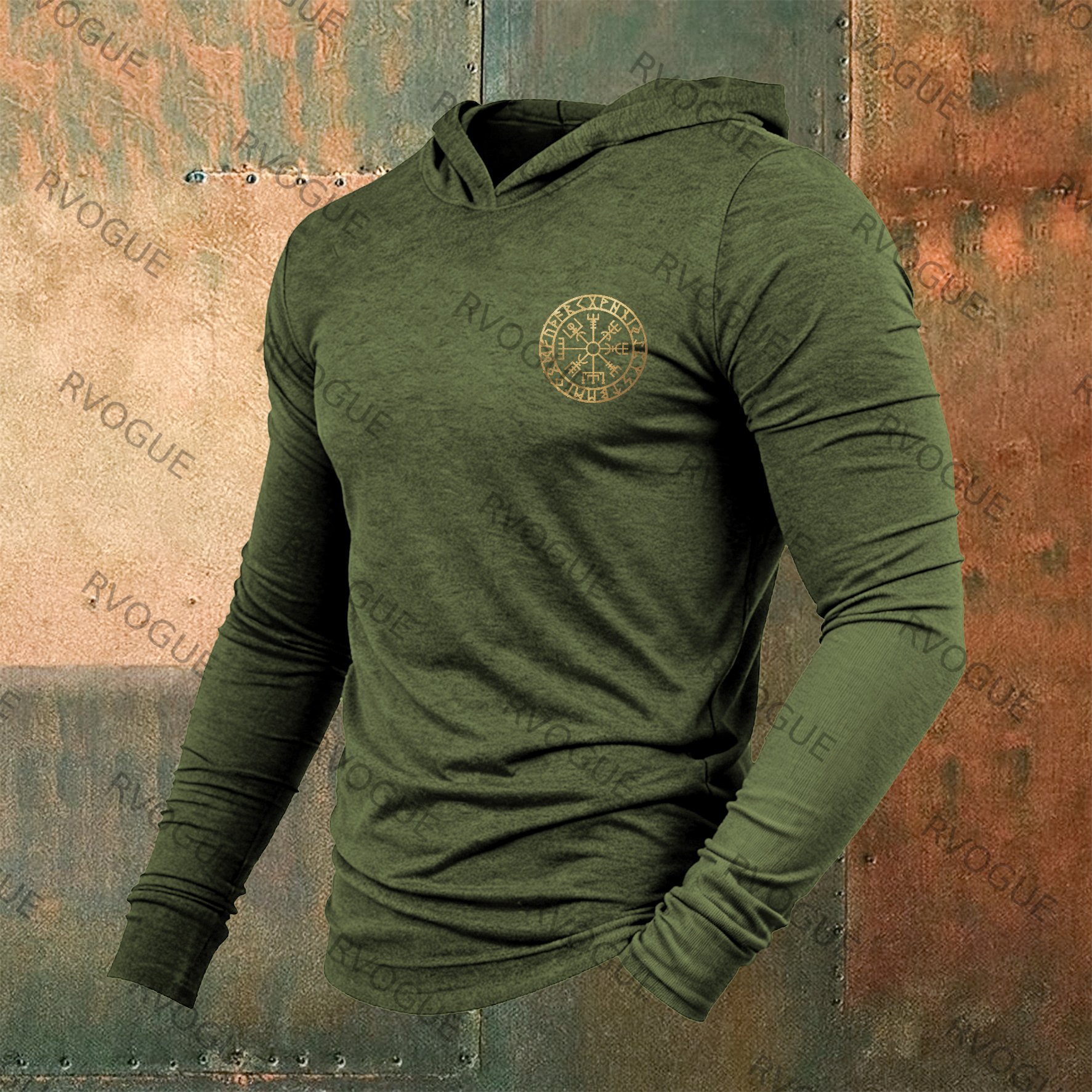 Viking Fable Totem Rune Spring Hoodie