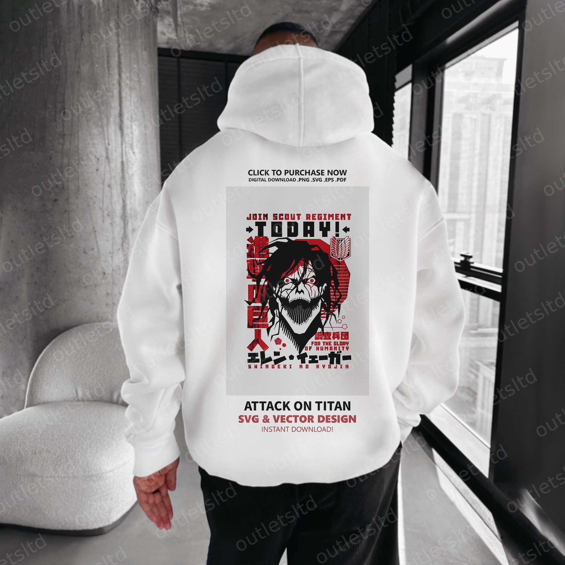 Outletsltd Men's Casual Anime Hoodie 34.80