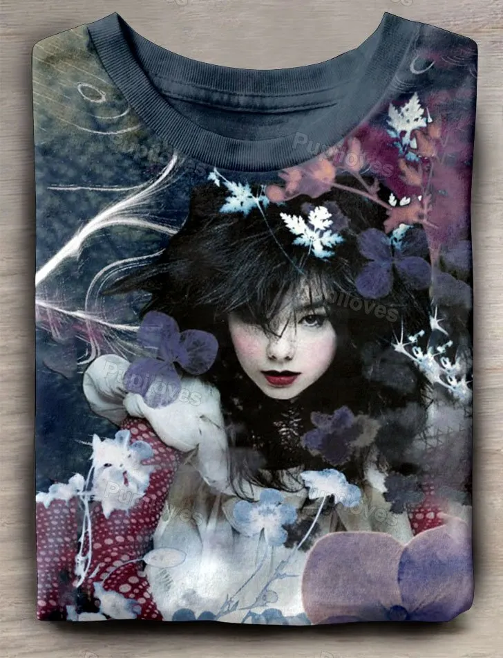 Björk Band Flower Art Print T-shirt