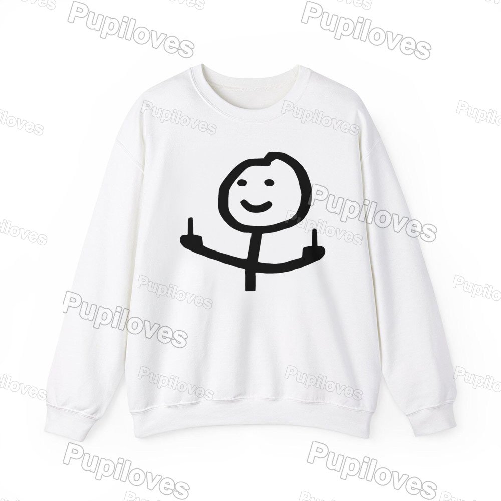 Stickman Giving Middle Finger Sweatshirt