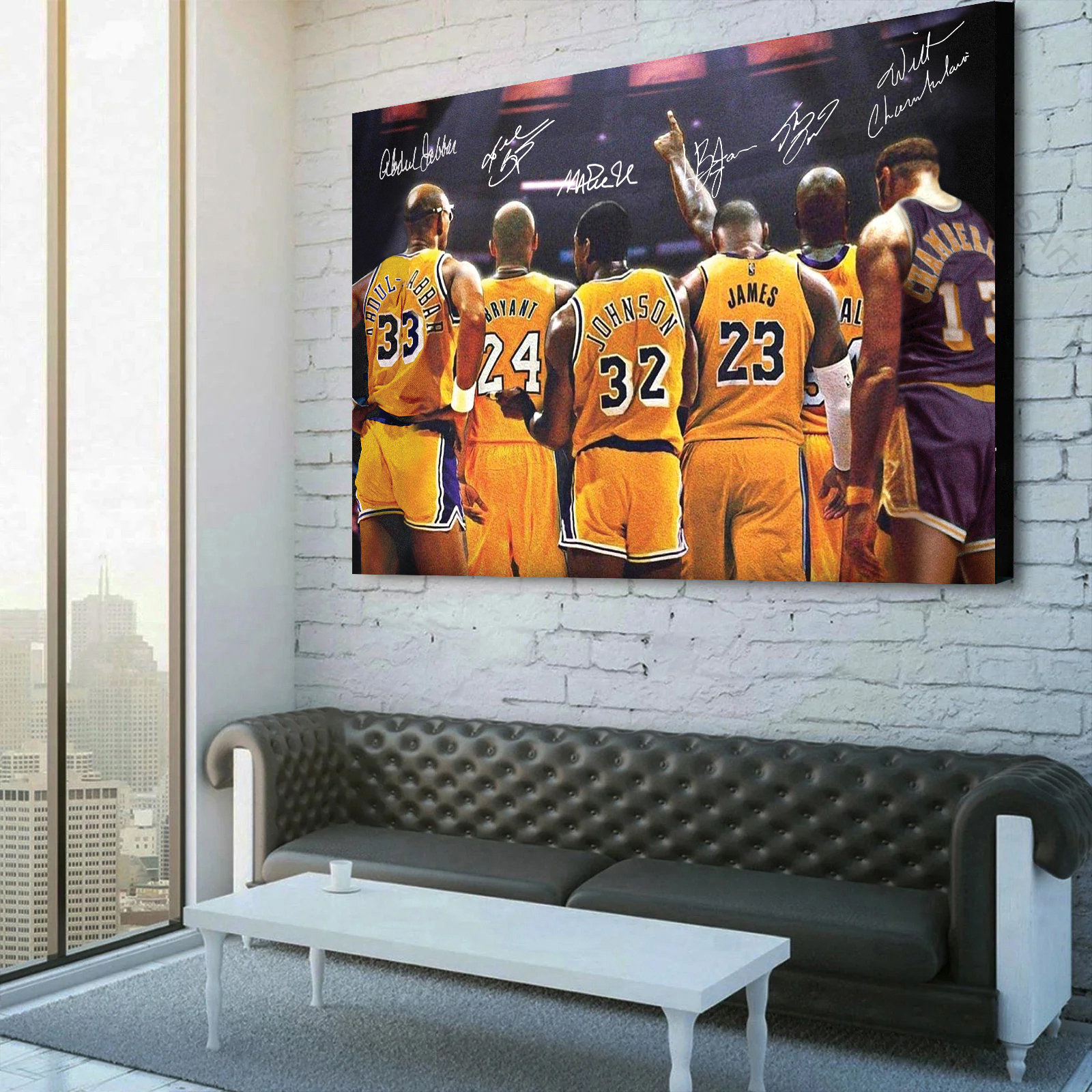 Top Lakers Players of All Time Canvas Wall Art