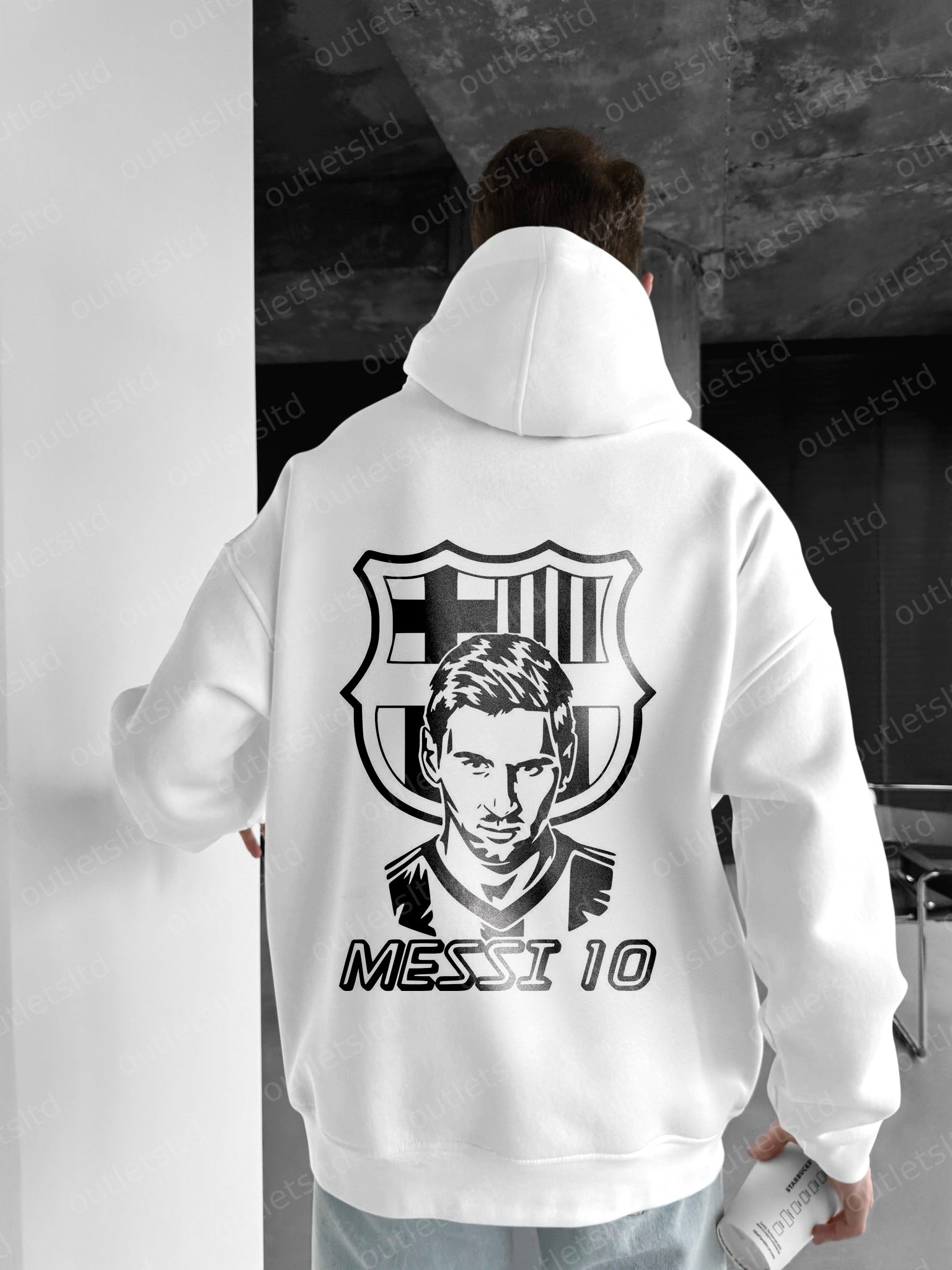 Oversized Graphic Print Hoodie